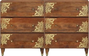 Servírovací skříň 2 ks 60 x 33 x 75 cm Masivní mangové dřevo 3310145