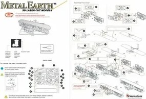 Metal Earth 3D Puzzle Letadlo bratrů Wrightových / 20 dílků / od 14 le