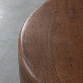 LABEL51 Konferenční stolek MILLY ø50 cm hnědý