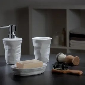 Spirella CRACK dávkovač mýdla bílý / keramika / 520 ml