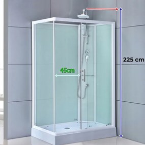 BPS-koupelny Sprchový box WSH307P 120x80, pravý