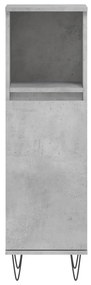 3dílný set koupelnového nábytku betonově šedý kompozitní dřevo,  3190225