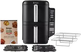 Ninja SL300EU černá / Horkovzdušná fritéza / 2470W / 2x 3.8 / 6 progra