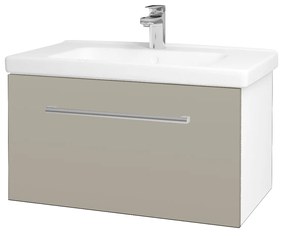 Dřevojas Koupelnová skříň BIG INN SZZ 80 Varianta: N01 Bílá lesk / Úchytka T01 / N06 Lava