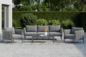XXXLutz TERASOVÁ SEDACÍ SOUPRAVA 4dílné, kov, textil Ambia Garden - Online Only zahradní nábytek - 000037001401