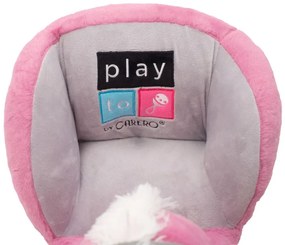 PLAYTO Houpací hračka s melodií PlayTo růžový koník