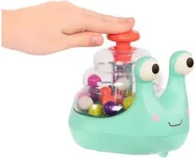 B-Toys Svíticí šnek s kuličkami / od 10 měsíců