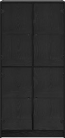 Vysoký bufet Černý dub 68 x 37 x 142 cm Kompozitní dřevo 3402631