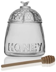 Skleněná dóza na med se lžičkou Versa Honey