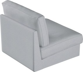 Potah na neskládací křeslo IKEA Kivik barva šedá látka pletený vzor