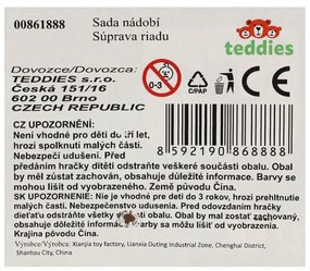 Teddies Sada nádobí a potravin s podnosem plast v sáčku 22x30cm