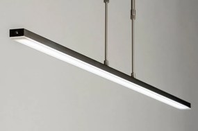 Závěsné designové LED svítidlo nad stůl Lineo Deluxe Silver