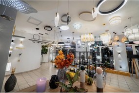 Ideal Lux Závěsné svítidlo CARLTON SP12, ø 50 cm Barva: Chrom