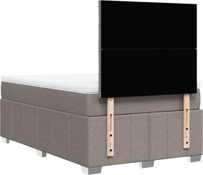 Box spring postel s matrací taupe 120x190 cm textil 3291611