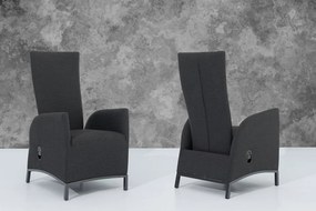 Doppler PARIS LIKA-TEX® polohovací zahradní křeslo antracit
