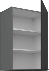 ARIA ab | horní skříňka 50 G-72 1F policová | 50 cm | ANTI FINGERPRINT povrch | antracit/černá