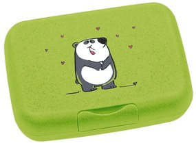 Box na svačinu BAMBINI zelený / panda Leonardo