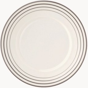 Sada mělkých talířů z kostního porcelánu Metropolitan, 6 dílů