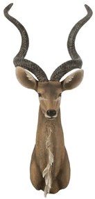 Trofejní antilopí hlava s ručně malovaným povrchem Hemingway 85cm