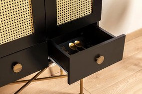 Kalune design Příborník CLIFF černý