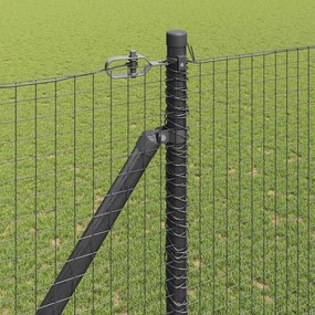 Svařované drátěné ploty s hroty 25 x 1,5 m Ocel potažená PVC 3352213