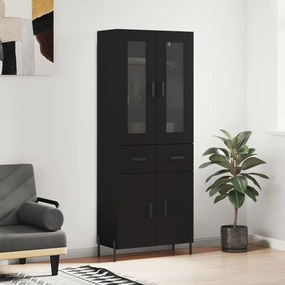 vidaXL Skříň highboard 69,5 x 34 x 180 cm kompozitní dřevo [3198539] Barva: bílá s vysokým leskem