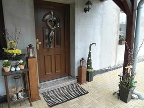 Rohožka guma Prúžky – na von aj na doma, 45x75, šedá, B-line