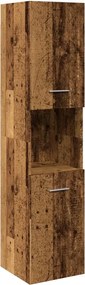 Fionshop 263780437 Koupelnová závěsná skříňka old wood 30 x 30 x 130 cm k