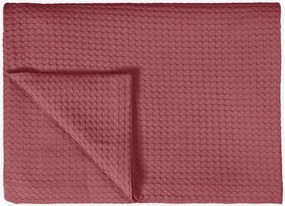 Vandyck Luxusní přehoz na postel Home Piqué waffle Wild rose