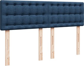 Box spring postel s matrací modrá 140x200 cm textil 3288231