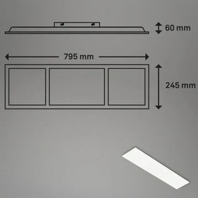 Briloner 7388-016 - LED RGBW Stmívatelné stropní svítidlo LED/24W/230V + DO