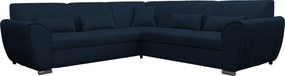 XXXLutz ROHOVÁ SEDAČKA, textil, tmavě modrá Livetastic - Sedací soupravy - 001574004209