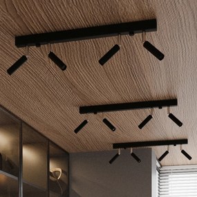 Bodové svítidlo Eyetech, 3x černé kovové stínítko, (možnost polohování)