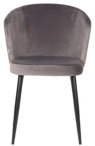 LABEL51 Jídelní židle Wave - šedý samet