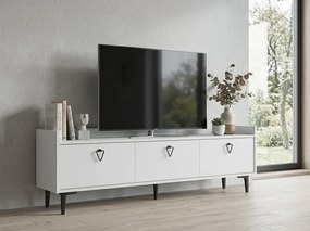 TV stolek PIENA 160 cm, bílý