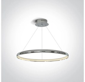 ONE Light 63048/C závěsné LED svítidlo, chrom, 19W, 3000K, ø60cm, IP20