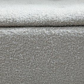 HOMCOM Lavice s úložným prostorem Čalouněná lavice s výklopným víkem v šedém sametovém vzhledu Komoda do obývacího pokoje Ložnice 95 x 38 x 45 cm | A…