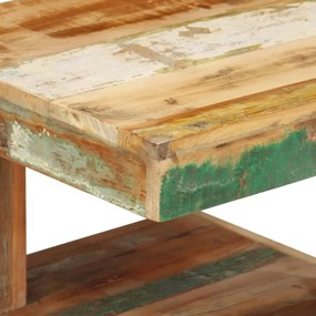 Konferenční stolek 45 x 45 x 40 cm masivní recyklované dřevo - Default Title