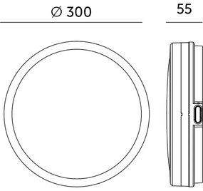 LED Koupelnové stropní svítidlo NAIROS LED/18W/230V 3000/4000/6500K IP65 bílá