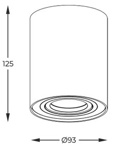 Zuma Line 20038-WH - Bodové svítidlo RONDOO SL 1 1xGU10/50W/230V bílá