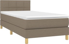 Box spring postel s matrací taupe 80x200 cm textil 3140573