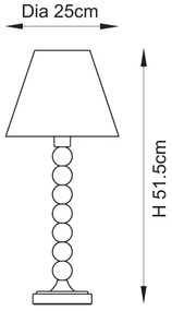 Endon 114688 - Stolní lampa HIGGLEDY 1xE14/7W/230V krémová/oranžová