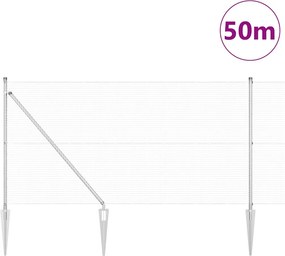 Svařované drátěné ploty s hroty 100 x 1 m Pozinkovaná ocel 3352028