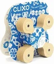 Clixo Designer Beige  Grey Magnetická stavebnice / 9ks / od 4 let