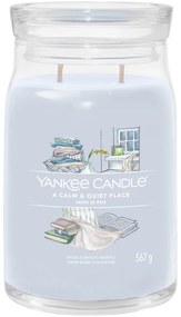 Yankee Candle – Signature svíčka A Calm & Quiet Place (Klidné a tiché místo) Velikost: velká 567 g