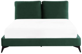 Sametová postel 160 x 200 cm zelená MELLE Beliani