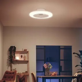 Philips Amigo bílá / Stropní svítidlo s ventilátorem / 20W+42W / 4400l
