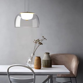 Závěsný LED lustr APP1690-1PC B čirý/neutrální bílá
