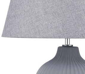 Šedá stolní lampa FERGUS Beliani