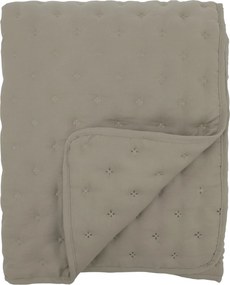 Měkká taupe prošívaná deka / přehoz Aix Soft – 180*130 cm